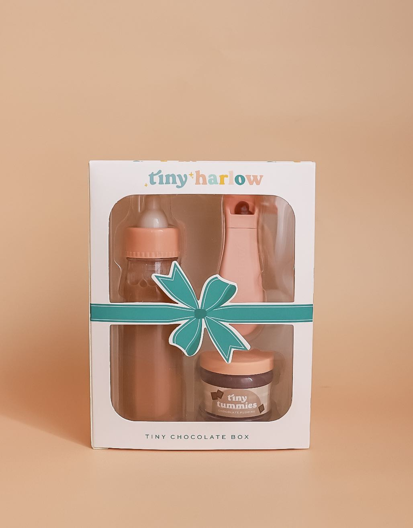 Tiny Tummies Chocolate Pudding And Milk Bottle Set Tiny Harlow