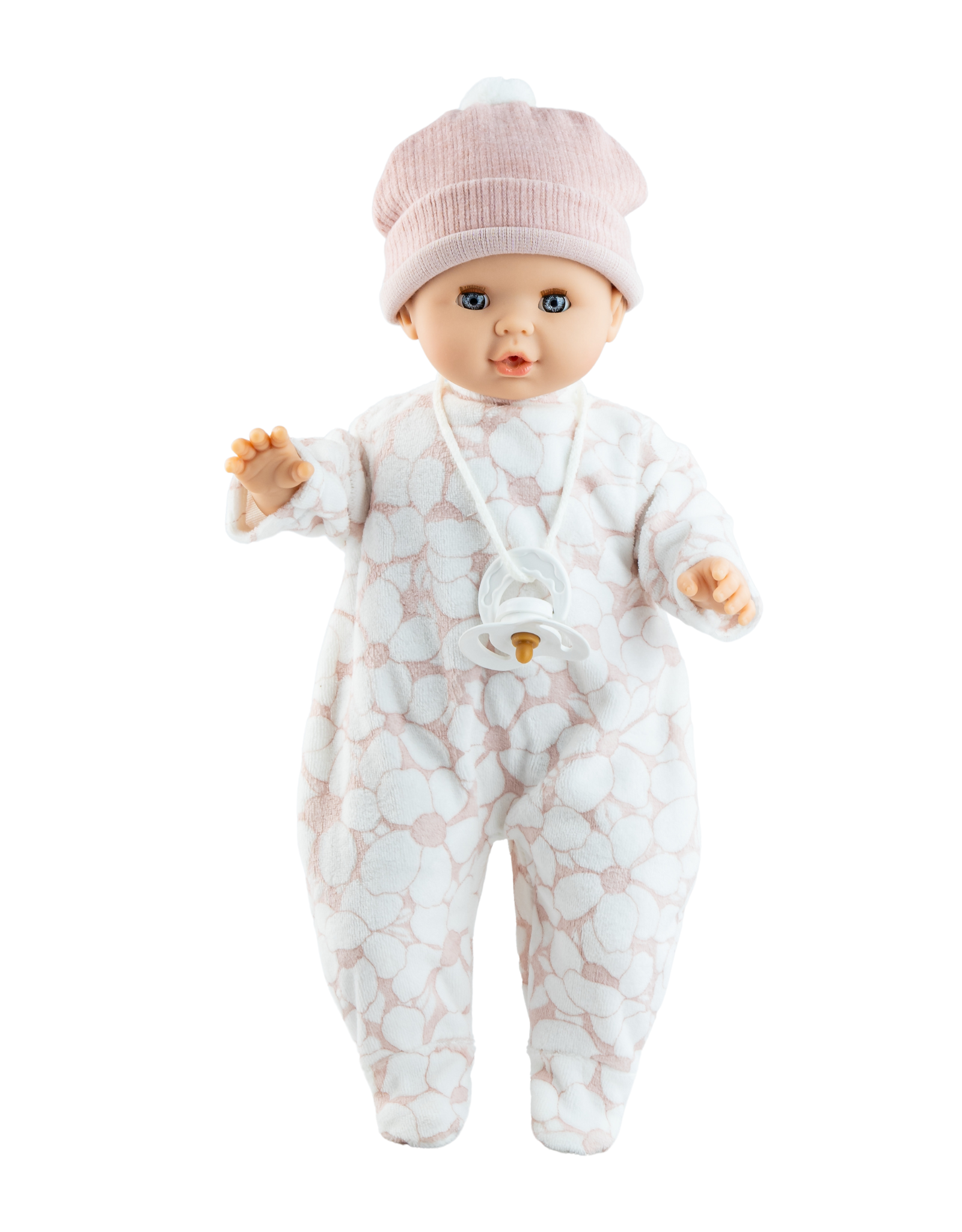 Alex & Sonia Doll - Sonia with pink pyjamas with white flowers, hat ...